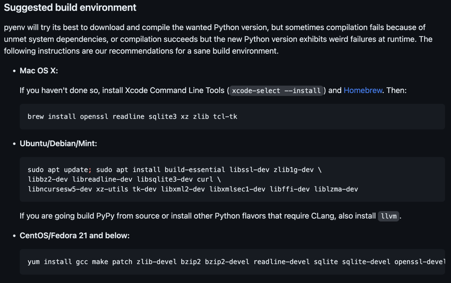 pyenvによるPythonの開発環境構築【Mac】 | 簡単にPython開発環境を構築､公式ドキュメントを読む