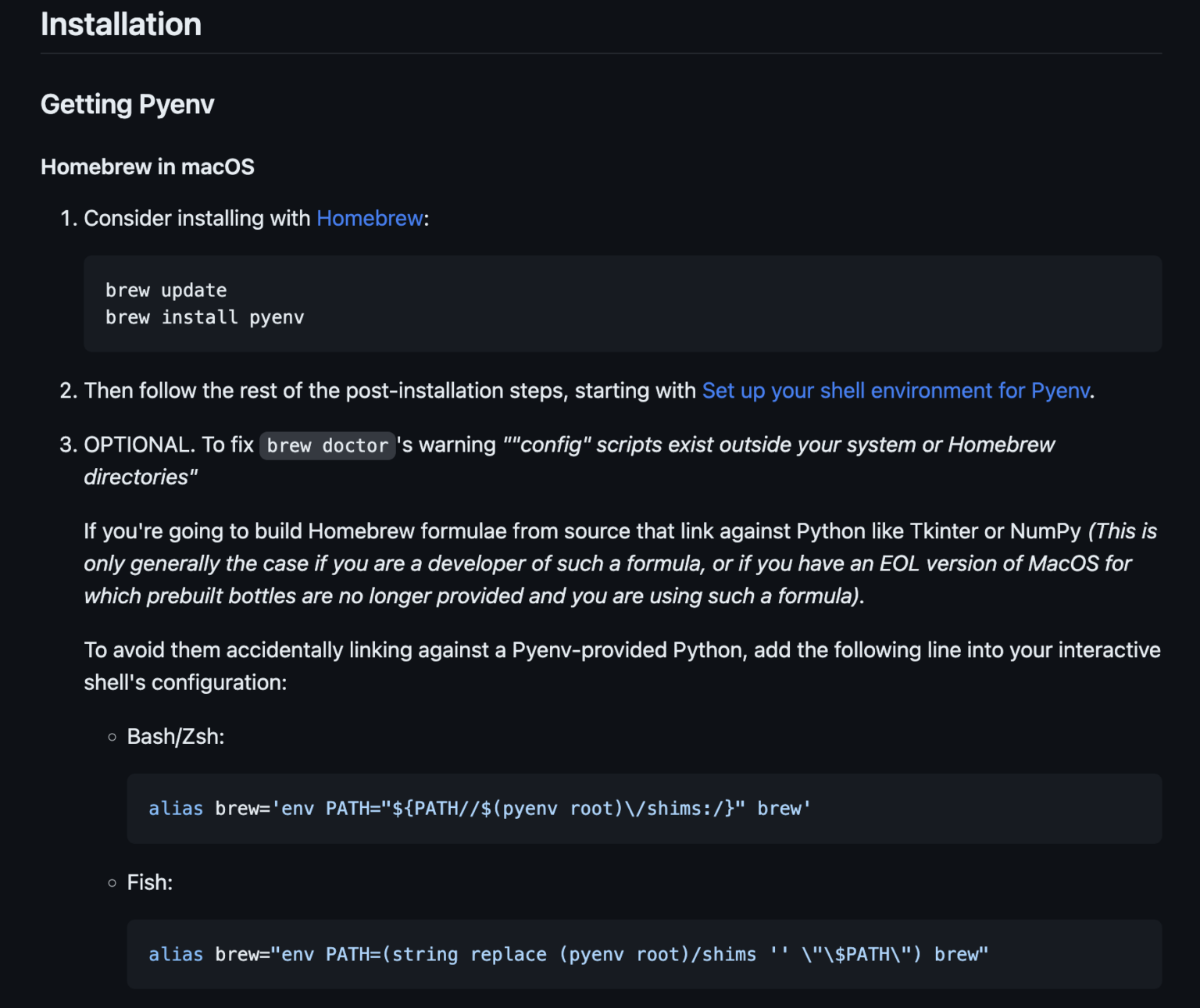 pyenvによるPythonの開発環境構築【Mac】 | 簡単にPython開発環境を構築､公式ドキュメントを読む